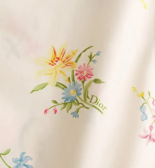 Dior Mid-length Belted Shirtdress With Floral Print