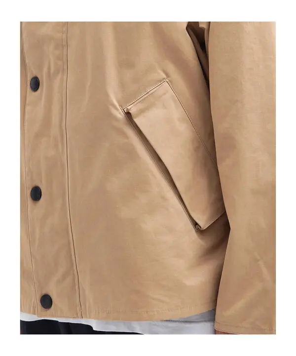 Barbour High-neck Long-sleeved Jacket With Contrast Collar