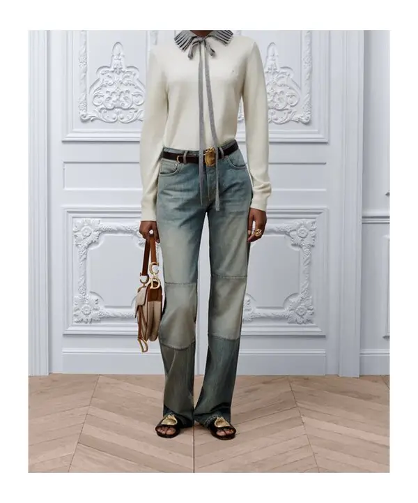 Dior Saddle Bag - Nude