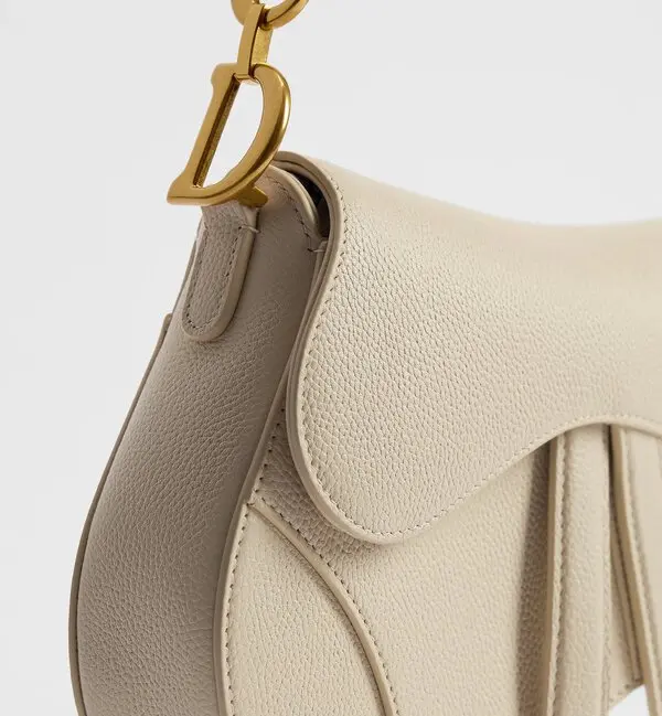 Dior Small Saddle Bag - Nude
