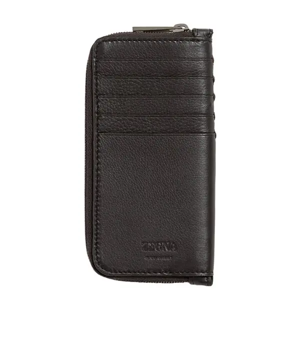 Zegna Logo Plaque Secondskin Wallet