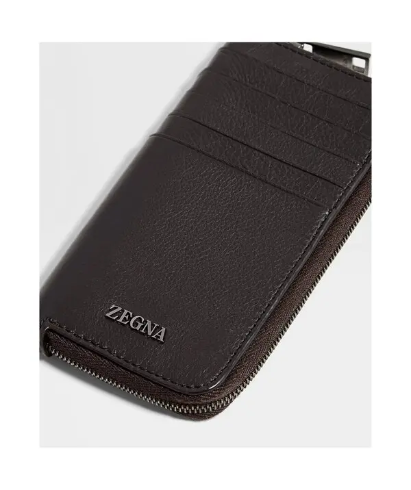 Zegna Logo Plaque Secondskin Wallet