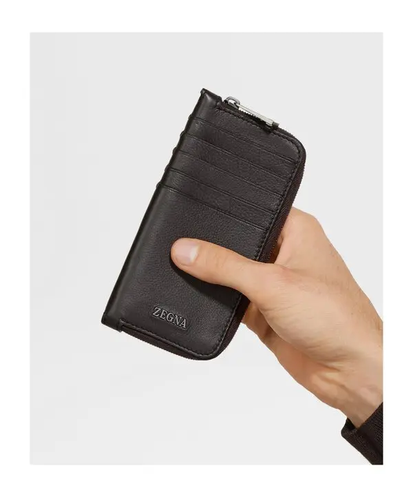 Zegna Logo Plaque Secondskin Wallet