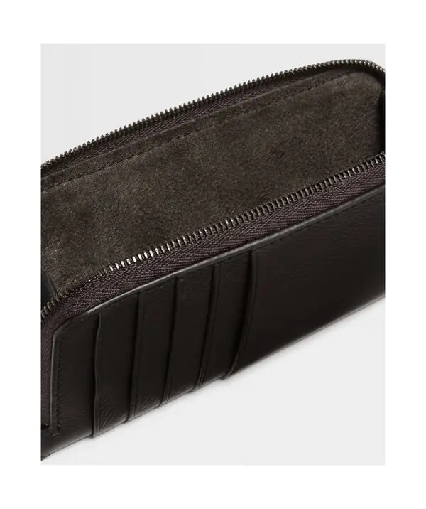Zegna Logo Plaque Secondskin Wallet
