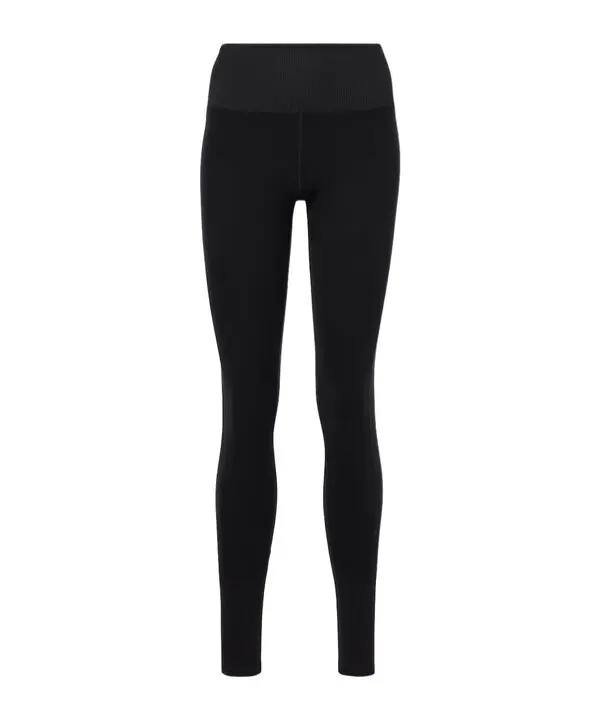 Alo Yoga Ribbed Elastic Leggings - Black