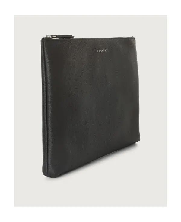 ORTIGNI Logo Lettering Zipped Document Holder