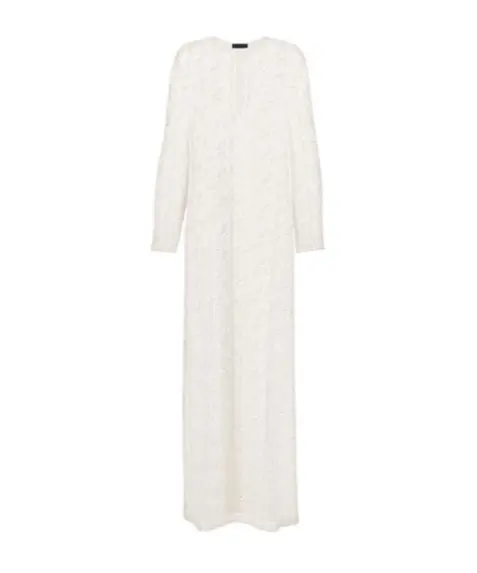 NILI LOTAN Lace Maxi Dress - White