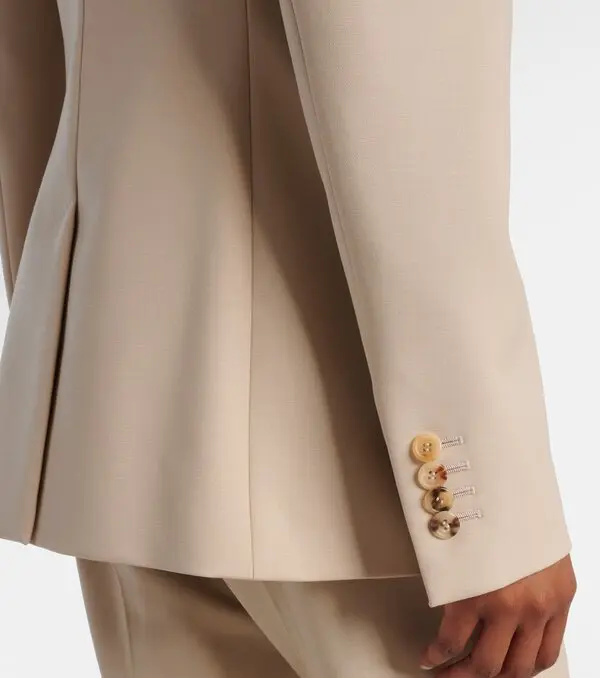 Gabriela Hearst Stephanie Double-breasted Wool Blazer - Beige