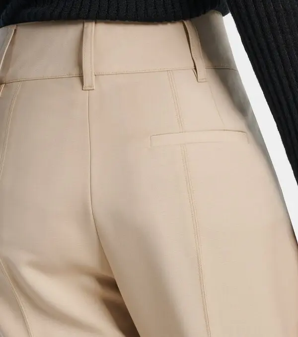 Gabriela Hearst Rhein High-rise Wool Flared Pants
