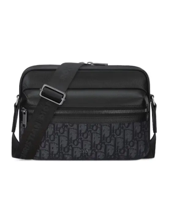 Dior Rider 2.0 Zipped Messenger Bag - Black