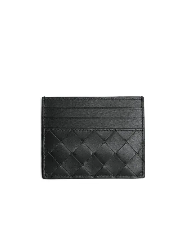 Bottega Veneta Intrecciato Credit Card Case - Black