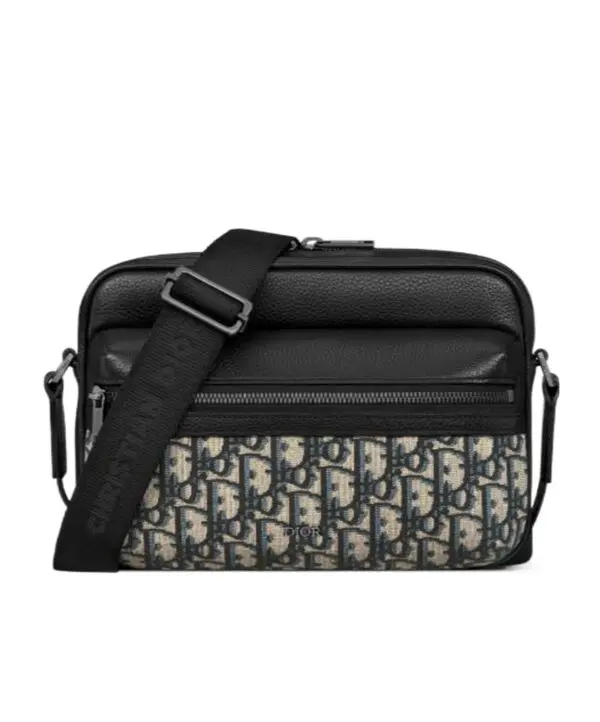 Dior Rider 2.0 Zipped Messenger Bag - Black