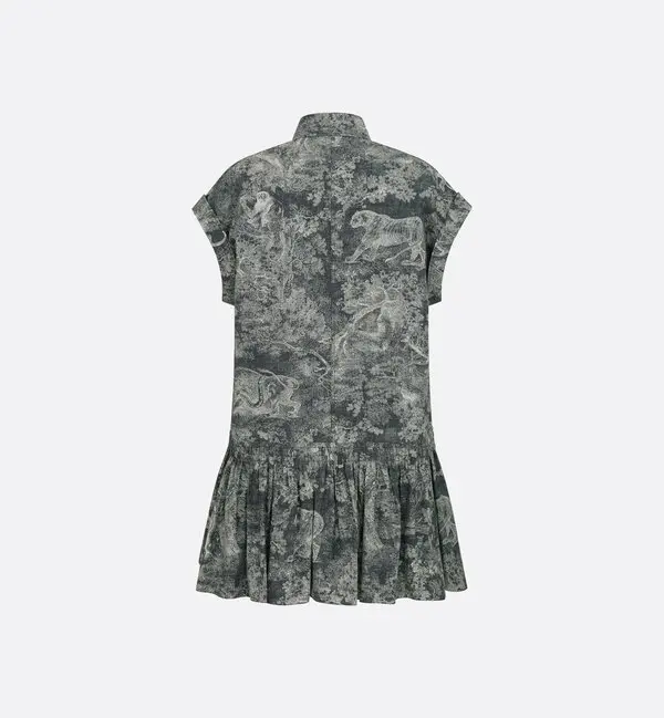 Dior Graphic Print Short Shirtdress