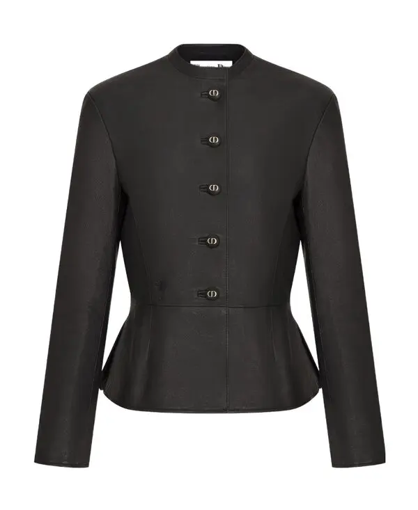 Dior Fitted Jacket With Signature Cd Buttons - Black