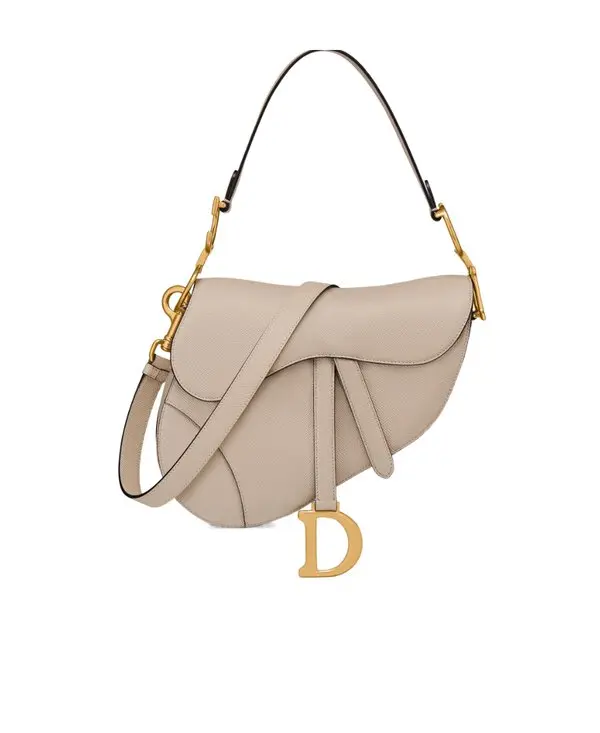 Dior Saddle Bag With Adjustable Shoulder Strap - Nude