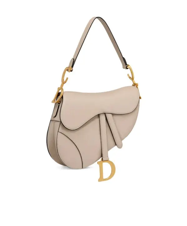 Dior Saddle Bag With Adjustable Shoulder Strap - Nude