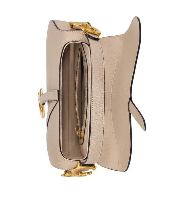 Dior Saddle Bag With Adjustable Shoulder Strap - Nude