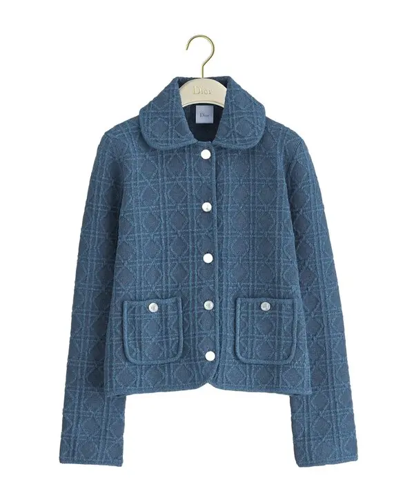 Dior Macrocannage Regular-fit Jacket - Blue