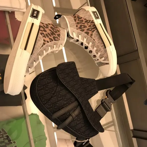 Dior Oblique Jacquard Saddle Bag