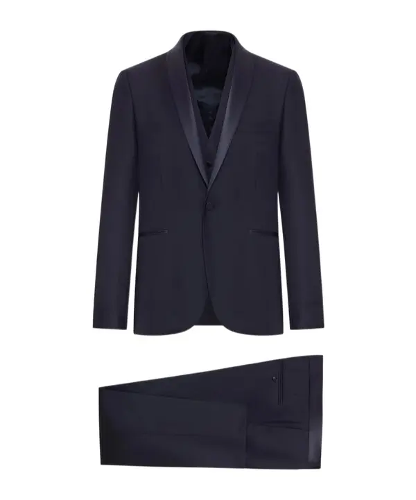 Tagliatore Shawl-lapel Suit - Black