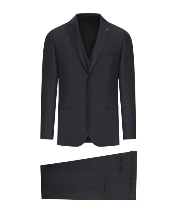 Tagliatore Long-sleeved Suit - Black