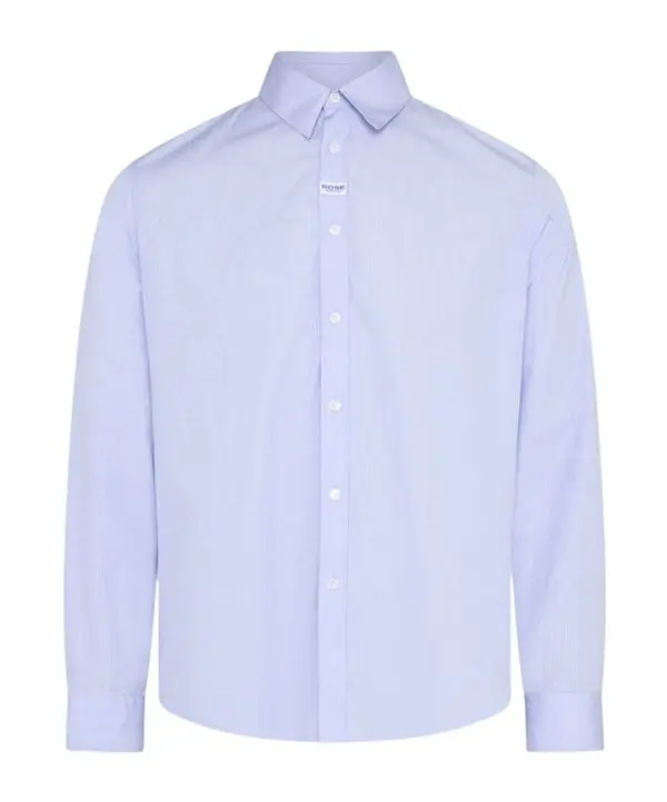 Martine Rose Striped Button-up Shirt - Blue