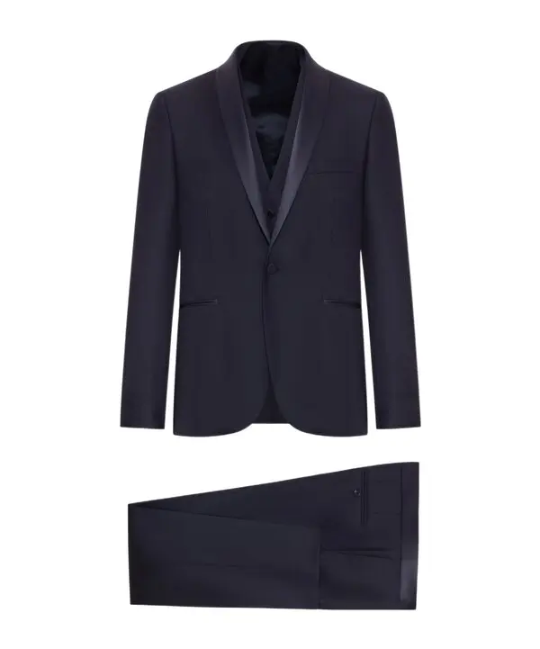 Tagliatore Three-piece Suit - Black