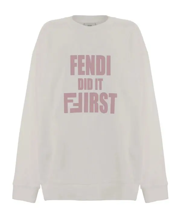 Fendi Logo Print Sweatshirt