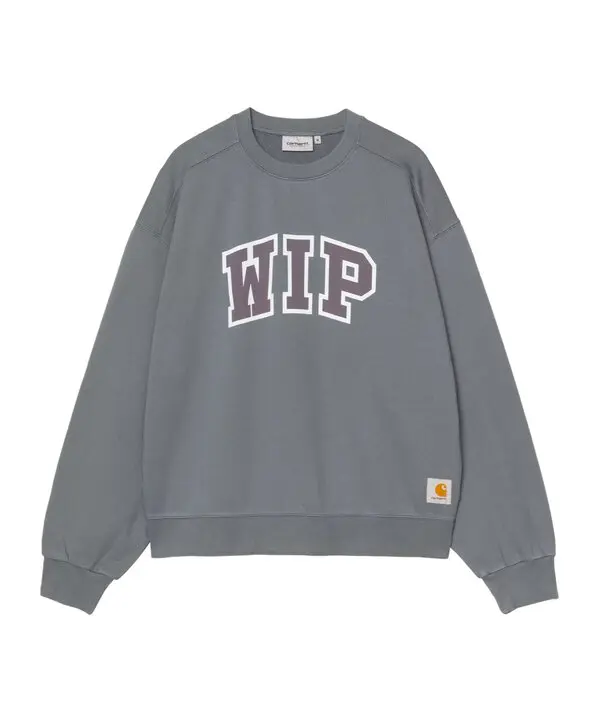 Carhartt Work In Progress Logo Crewneck Sweatshirt - Gray