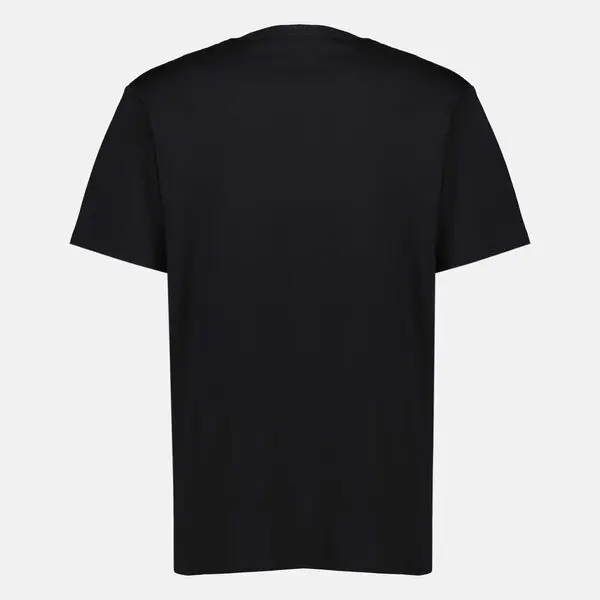Dior Logo Embroidered Short-sleeved T-shirt - Black