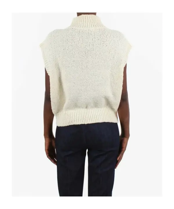 Herno Zip High Collar Knitted Sweater