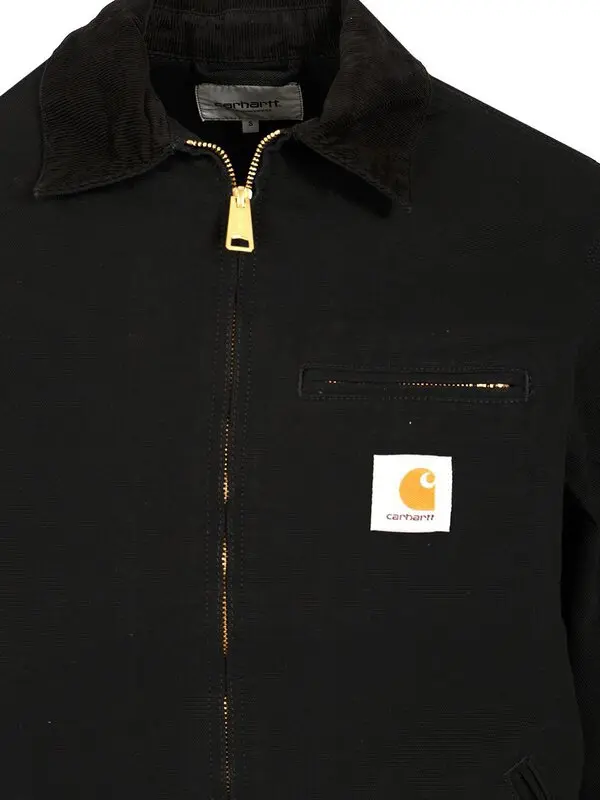 Carhartt Work In Progress Detroit Logo Patch Jacket - Black/black