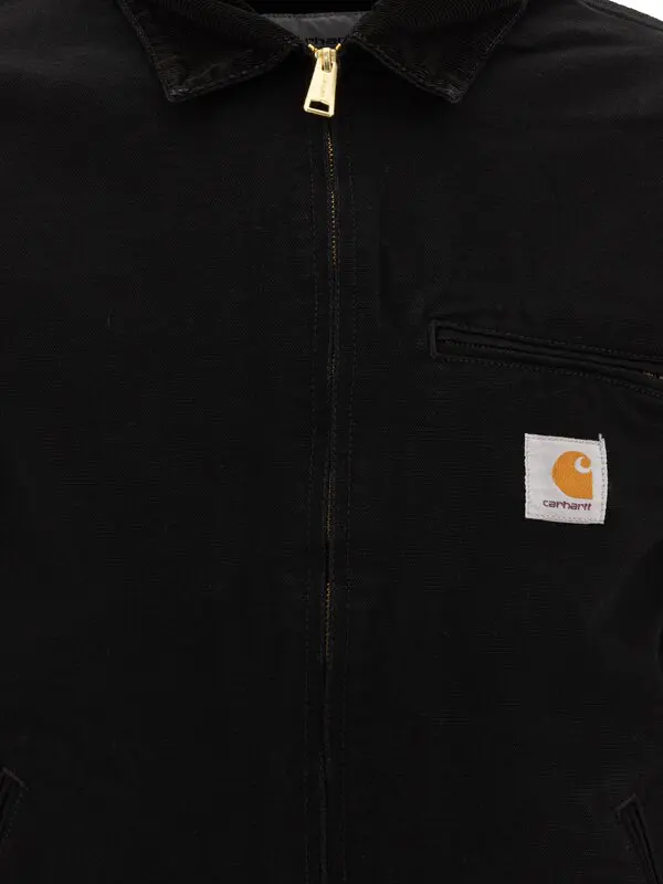 Carhartt Work In Progress Detroit Logo Patch Jacket - Black/black