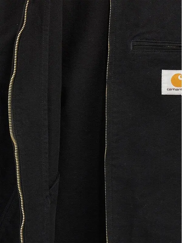Carhartt Work In Progress Detroit Logo Patch Jacket - Black/black