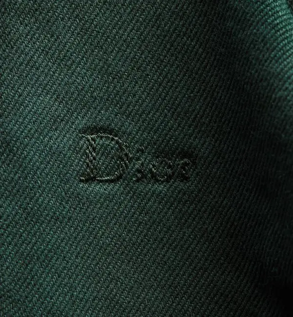 Dior Ingrid Blouson Jacket With Leather Collar - Green