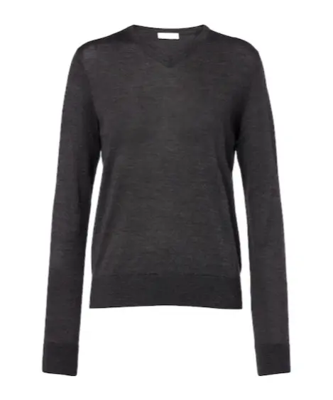 THE ROW Ondre Cashmere And Silk V-neck Sweater - Black