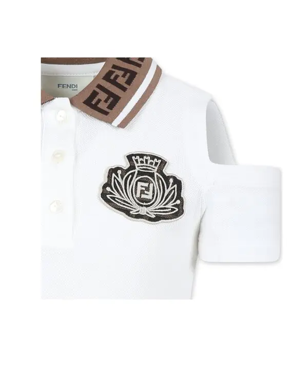 Fendi Short Sleeve Collared Dress