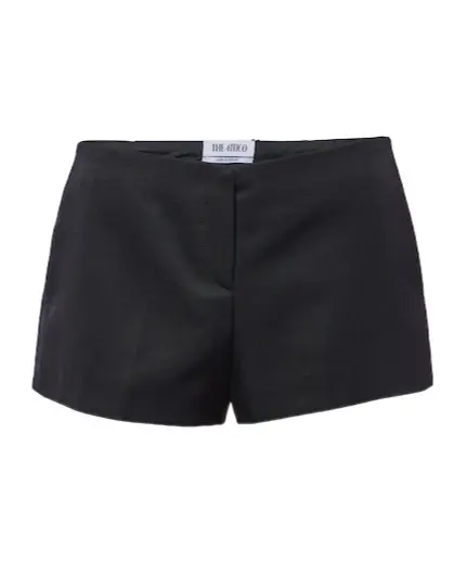 Attico Virgin Wool Shorts - Black