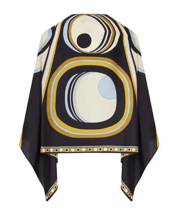 La DoubleJ Asymmetric Printed Blouse