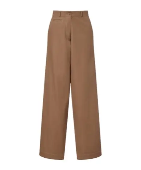 THE ROW Cotton-blend Gabardine Wide-leg Pants - Brown