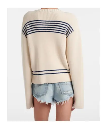Balenciaga Striped Long Sleeve Sweater