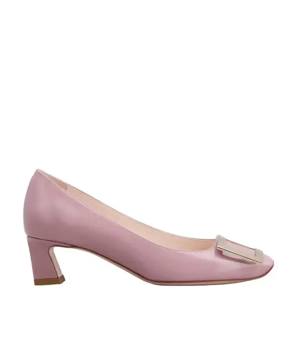 ROGER VIVIER Trompette Logo Heels - Nude