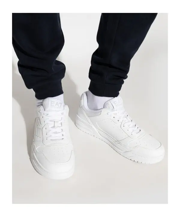 EA7 Round Toe Lace Up Sneakers