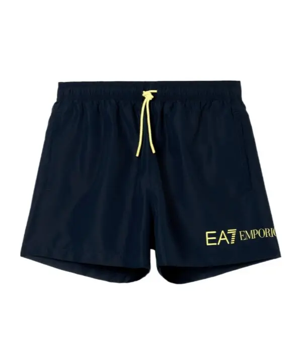 EA7 Swim Trunks With Logo - Blue