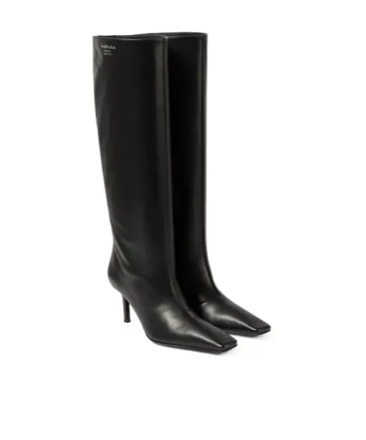 Acne Studios Square-toe Knee-high Boots - Black