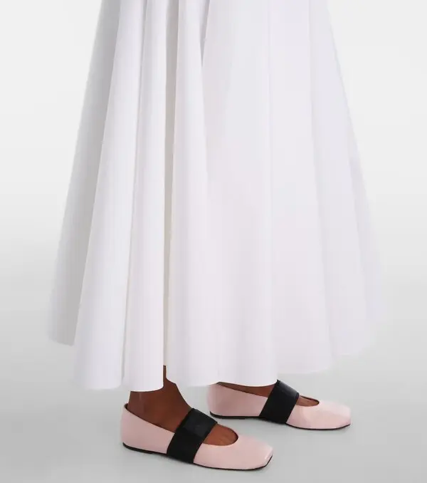 Givenchy Cotton Midi Skirt With A-line Silhouette