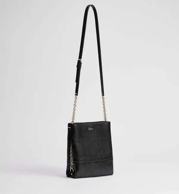 Dior Small Vertical Trianon Bag With Chain