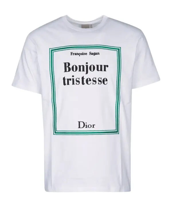 Dior T-shirt With Book Cover Embroidery, Relaxed Fit - No