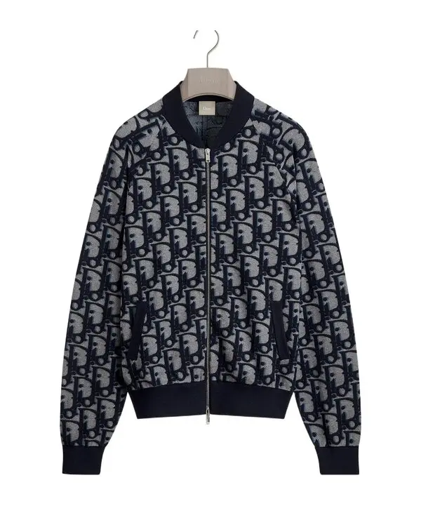 Dior Oblique Bomber Jacket - Blue