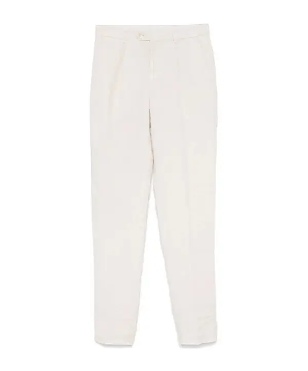 Brunello Cucinelli Linen Trousers - White